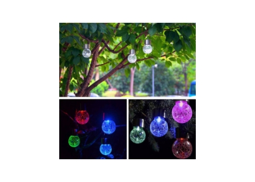 4 Lü Sarkıt Günerş Enerjili RGB Solar Bahçe Aydınlatması Ampül ...
